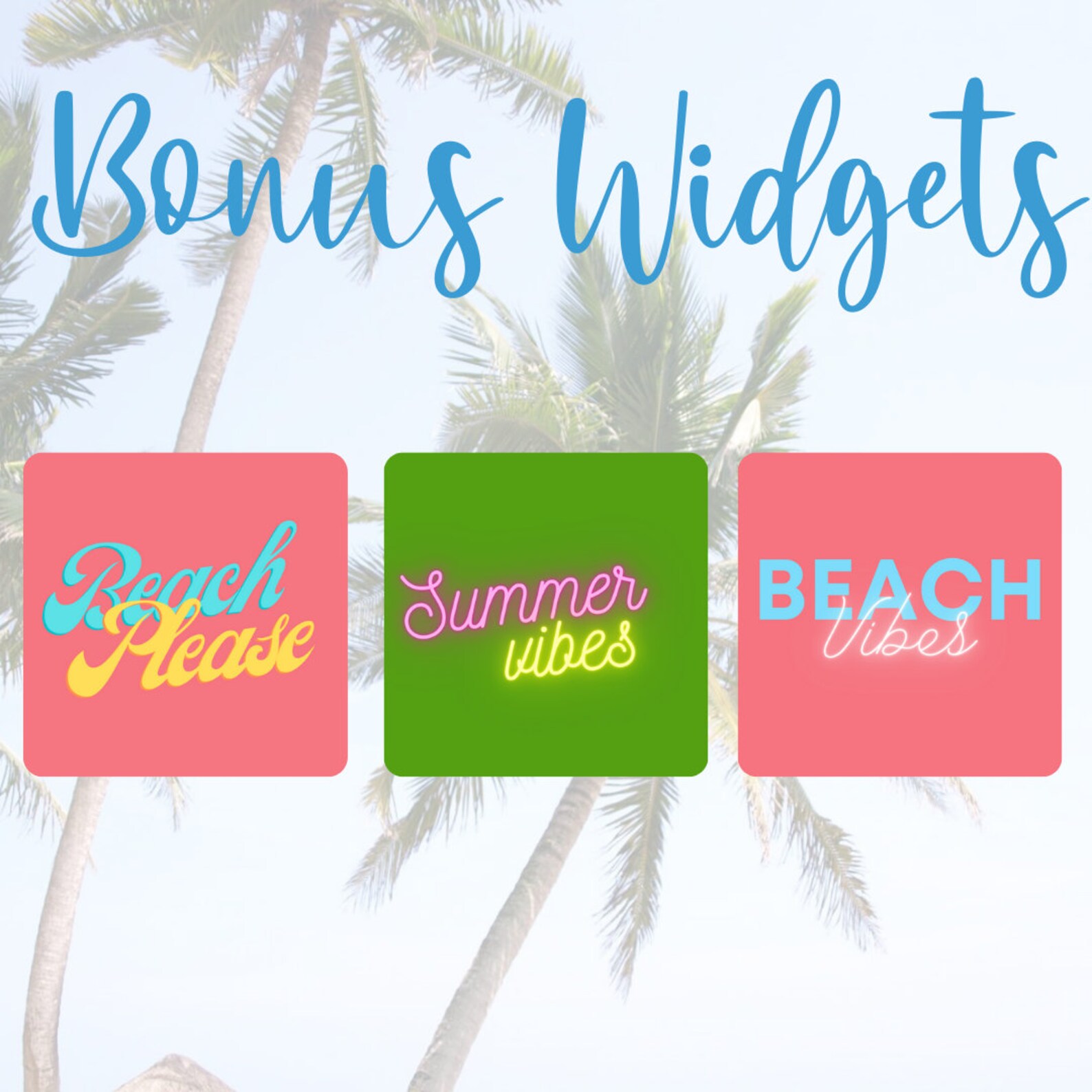 Summer Vibes IOS App Icons Ios Icons App Icons Aesthetic - Etsy