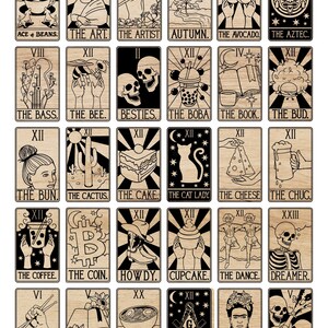 The Math, Funny Wood Tarot Card Deck Sign, Gag Gift for Adults, Gothic ...