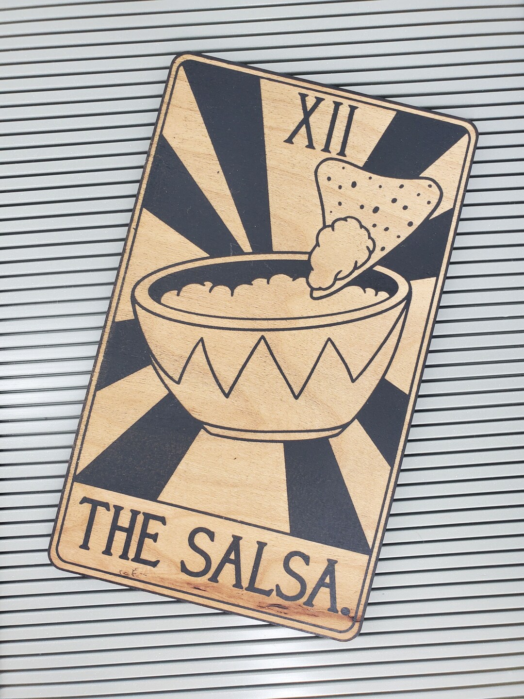 The Salsa, Funny Wood Tarot Card Deck Sign, Gag Gift for Adults, Gothic ...