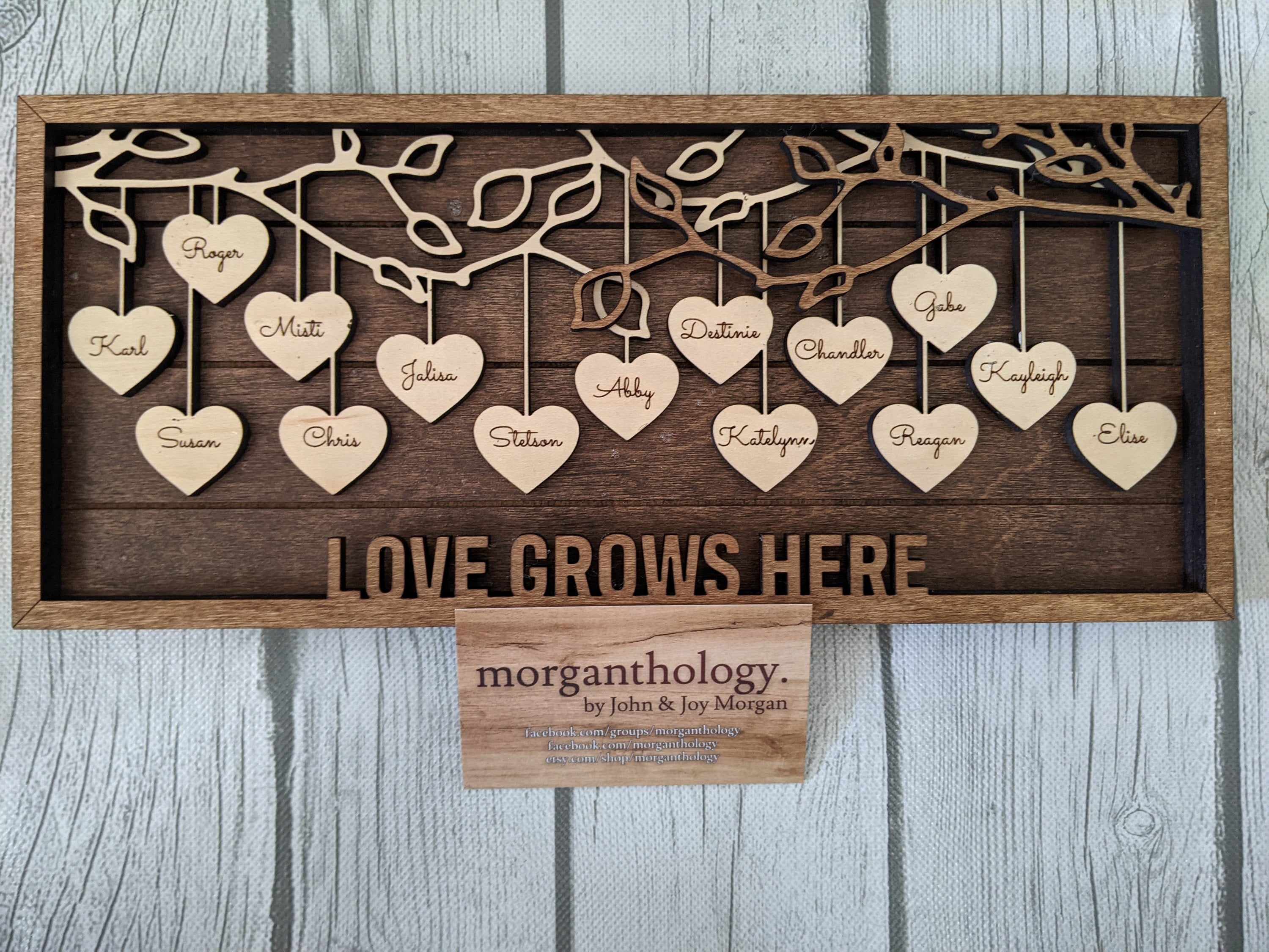 Custom Family Tree Sign, Personalized Gift for Her, Mother's Day Gift ...