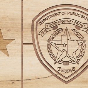 Made to Order Personalized Texas DPS State Trooper Highway Patrol Badge ...