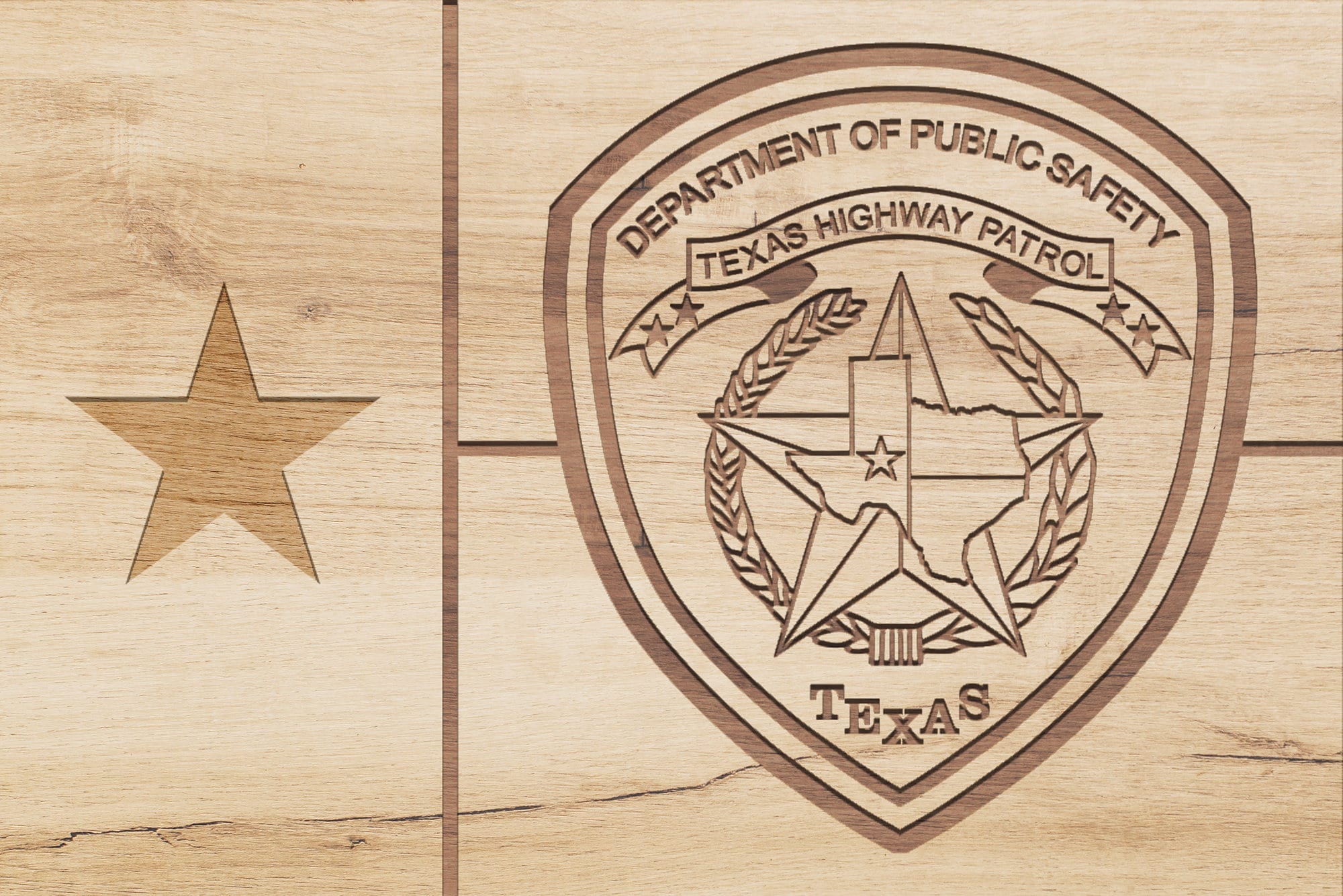 Made to Order Personalized Texas DPS State Trooper Highway Patrol Badge ...