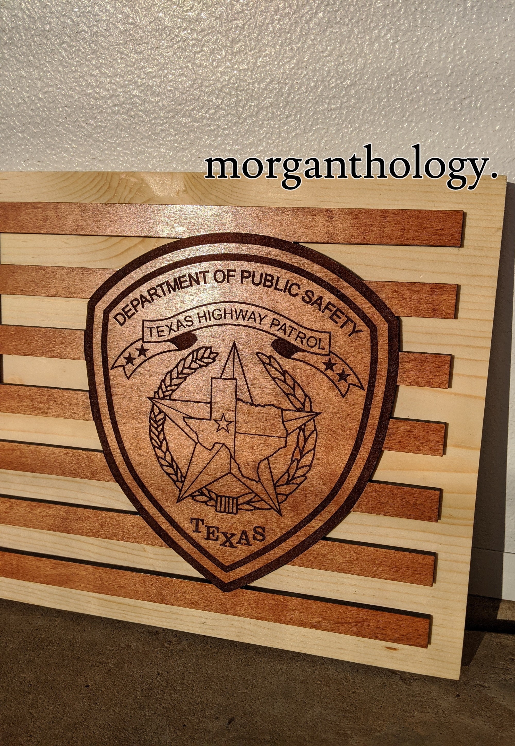 Made to Order Personalized Texas DPS State Trooper Highway Patrol Badge ...