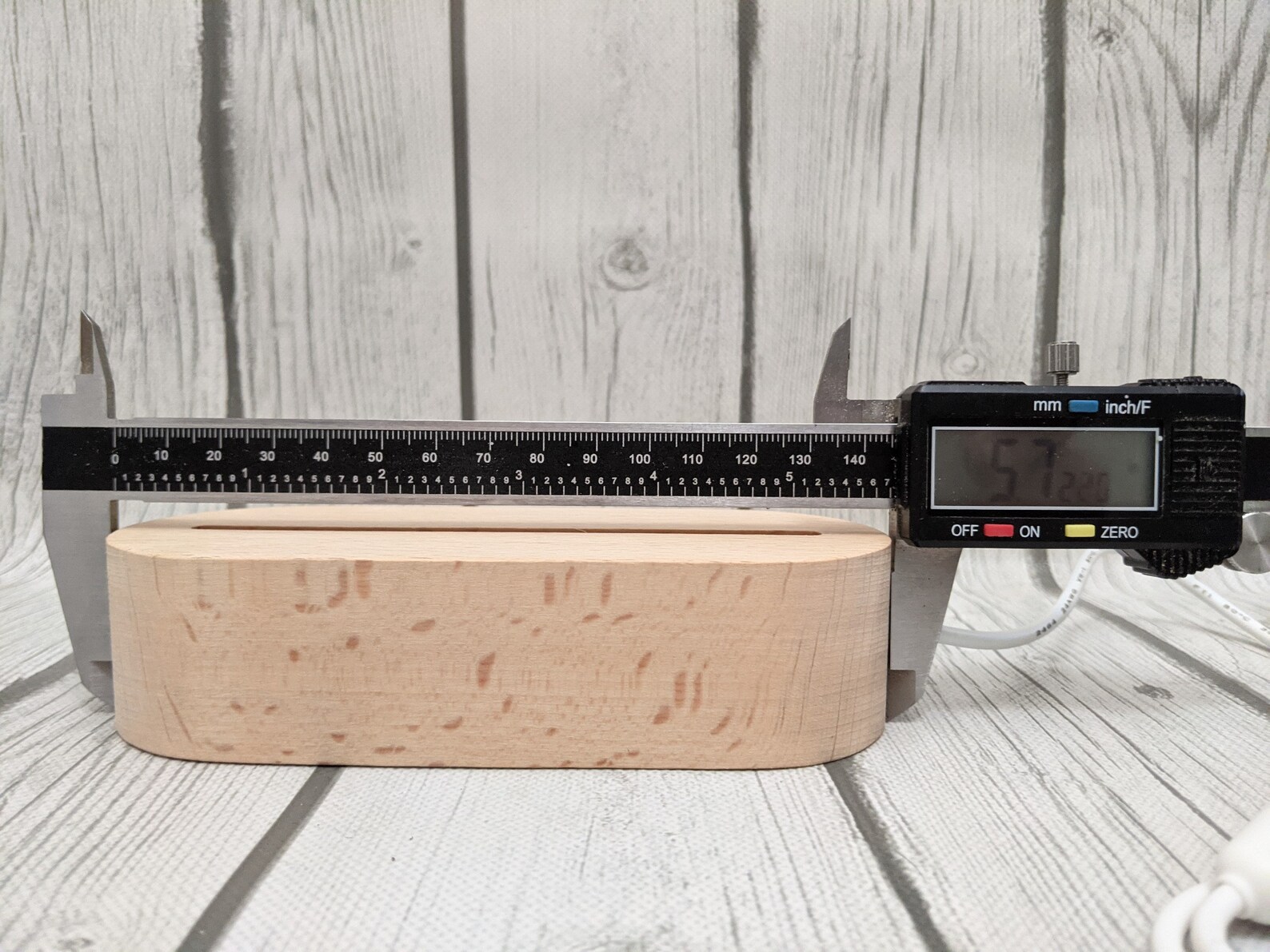 LED Light Base for Acrylic Signs Solid Wood with Cable Powered | Etsy