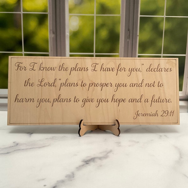 Bible Verse Plaque - Etsy