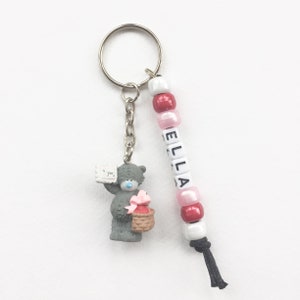 Personalised Name Me to You - Tatty Teddy Keychain Bead Keyring Gift - Etsy