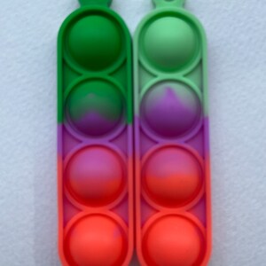 Pop It Fidget Keychain Personalised Keyring With Name Back to School ...