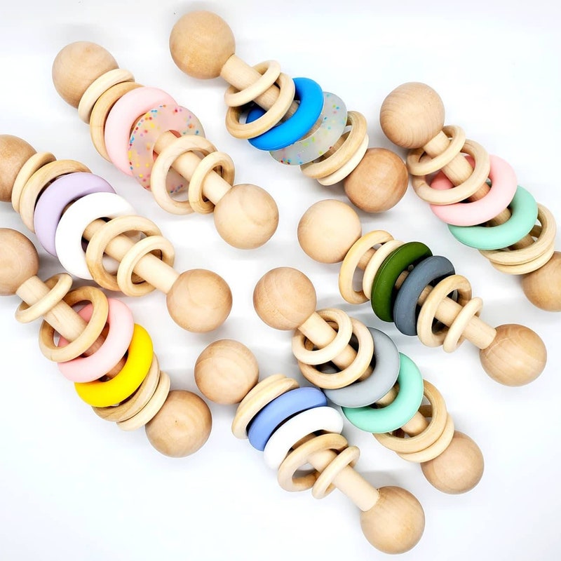 Wooden Rattle - Etsy
