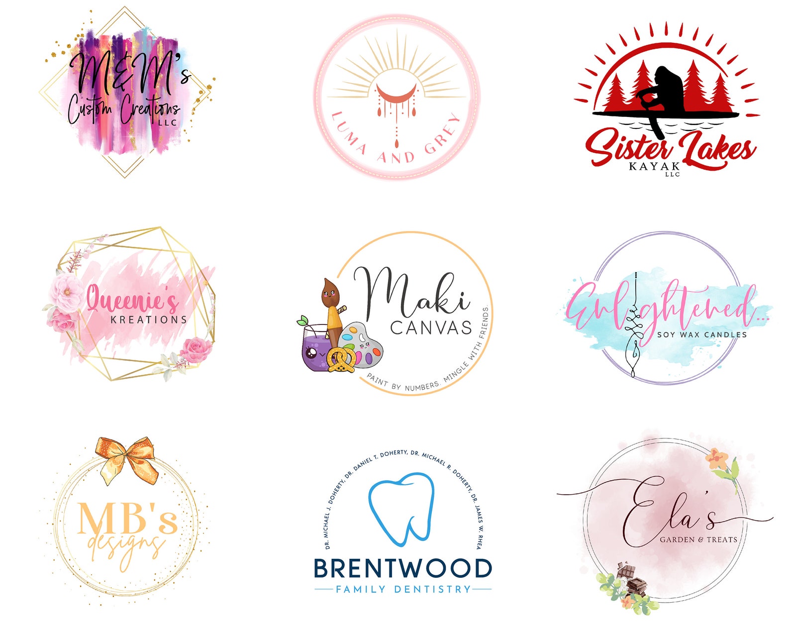 Custom Logo Design and Watermark Blog Logo Design Minimalist - Etsy