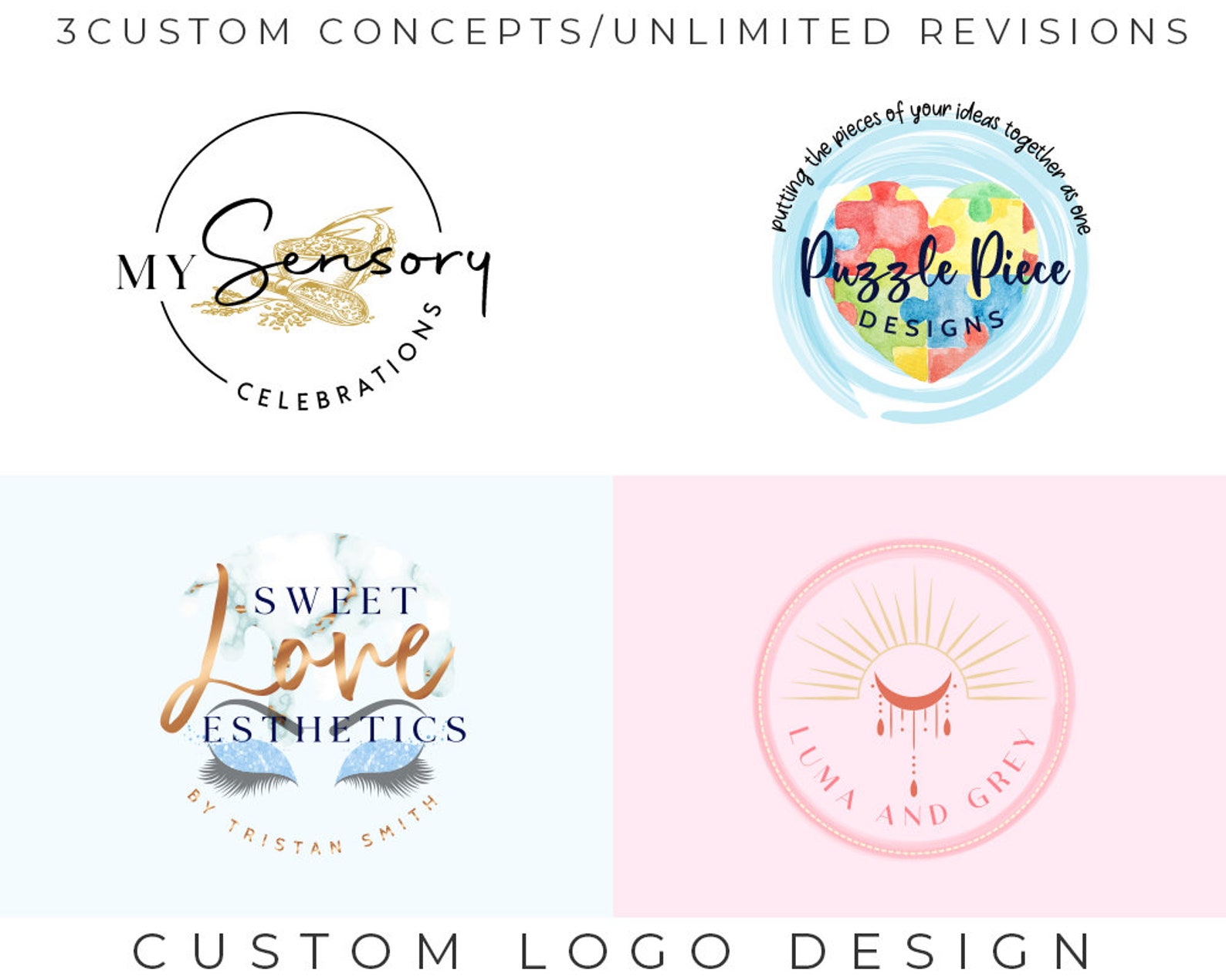 Custom Logo Design for Your Big and Smal Business With Social | Etsy