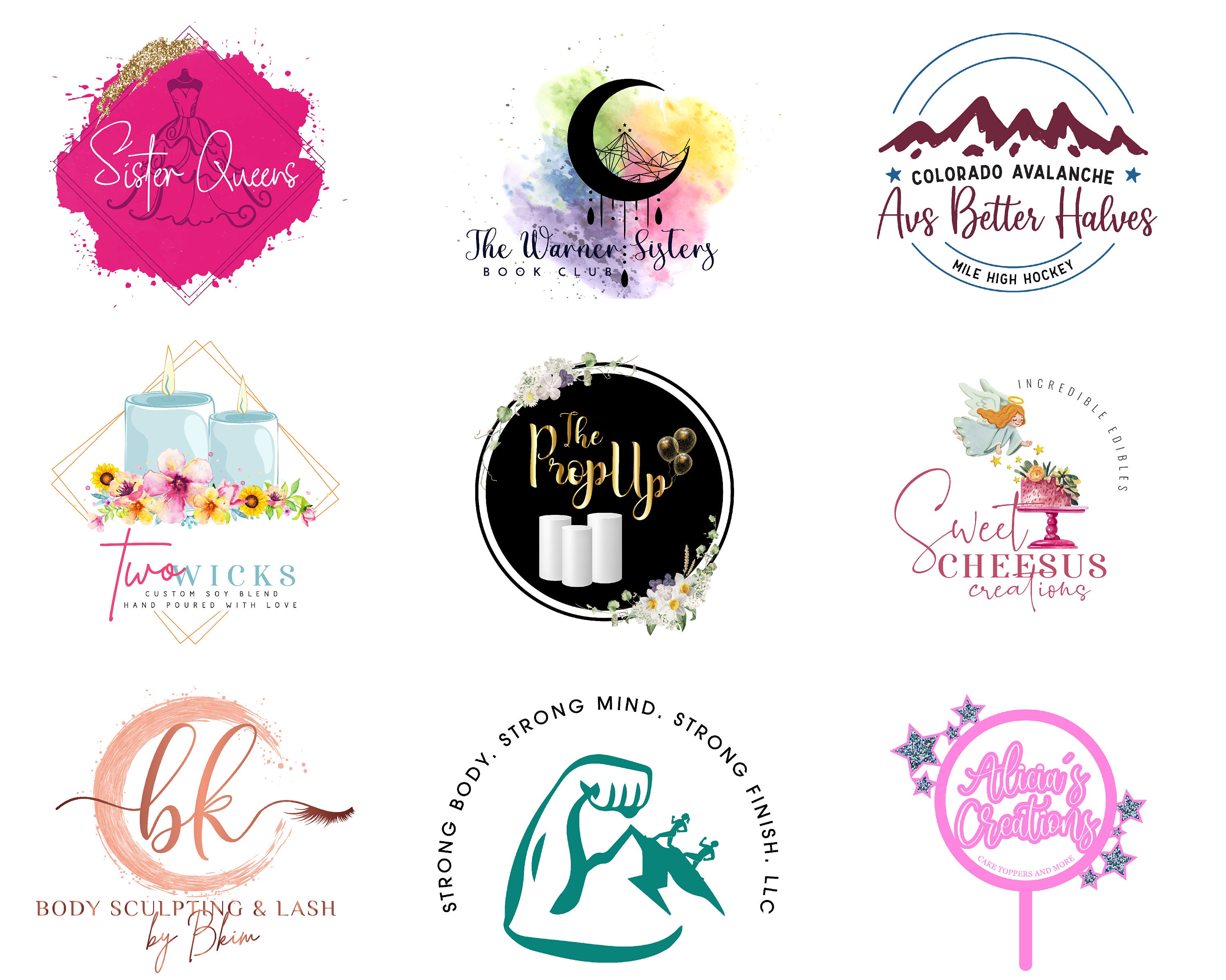 Custom Logo Design for Your Big and Smal Business With Social | Etsy