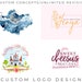Custom Logo Design and Watermark Blog Logo Design Minimalist - Etsy