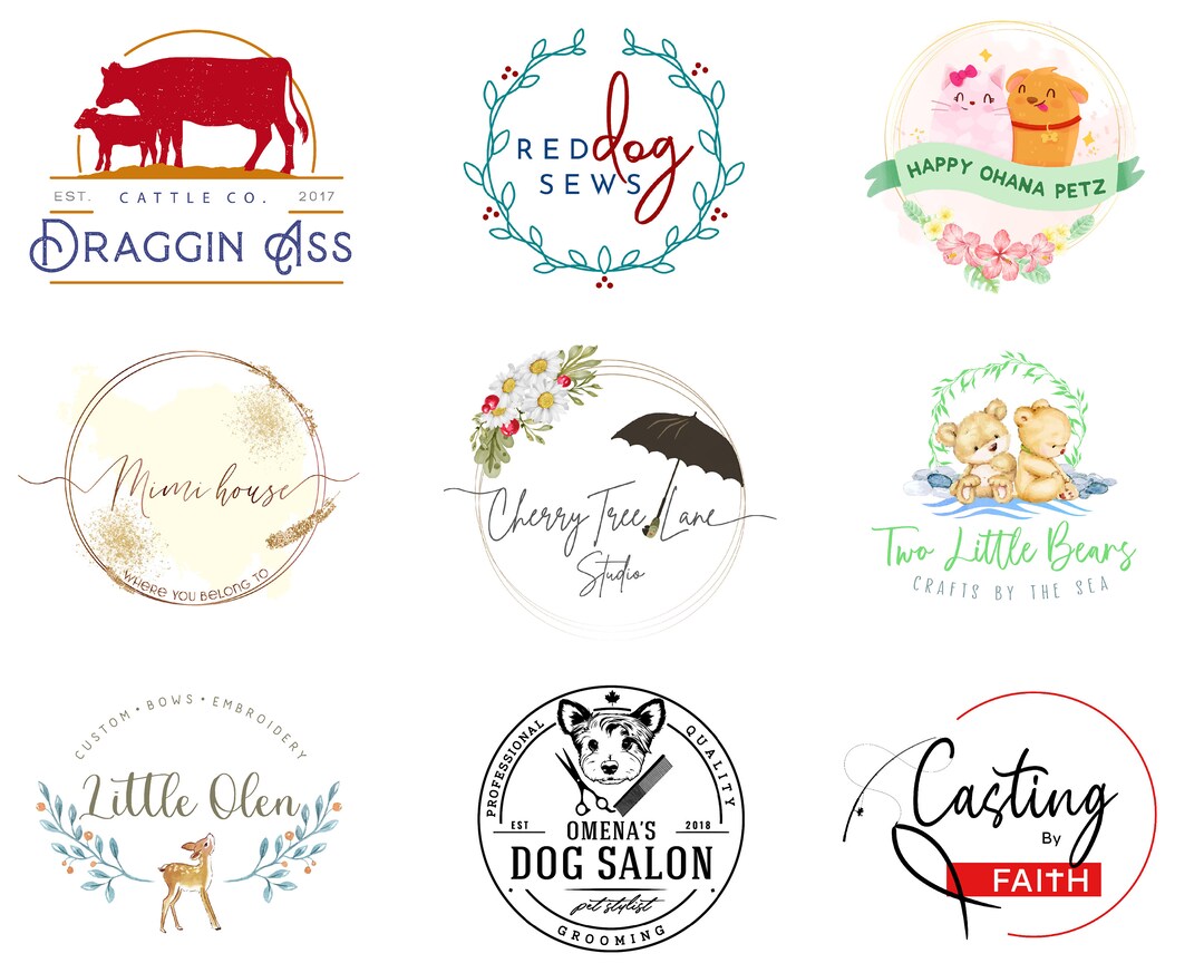 Custom Logo Design and Watermark, Blog Logo Design, Minimalist Logo ...