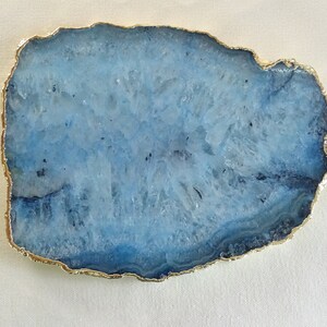 Blue Agate Cheese Platter/tray, Table Decor, Natural Stone Platter ...