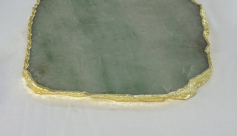 Green Aventurine Cheese Platter/tray, Table Decor, House Warming Gift ...