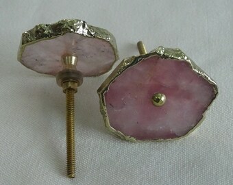 Rose Quartz Knobs - Etsy