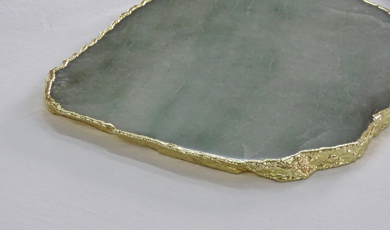 Green Aventurine Cheese Platter/tray, Table Decor, House Warming Gift ...