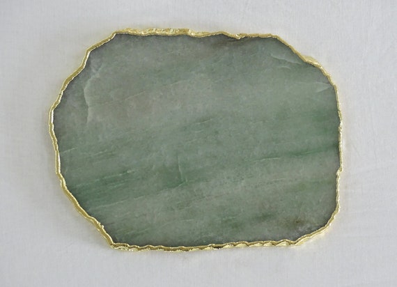Green Aventurine Cheese Platter/tray Table Decor House | Etsy