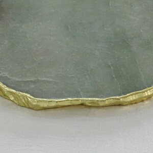 Green Aventurine Cheese Platter/tray, Table Decor, House Warming Gift ...