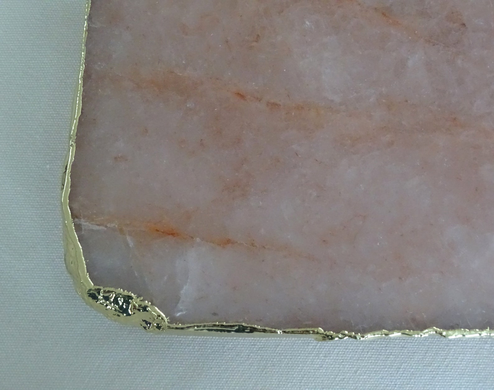 Rose Quartz Cheese Platter/tray Table Decor Natural Stone - Etsy