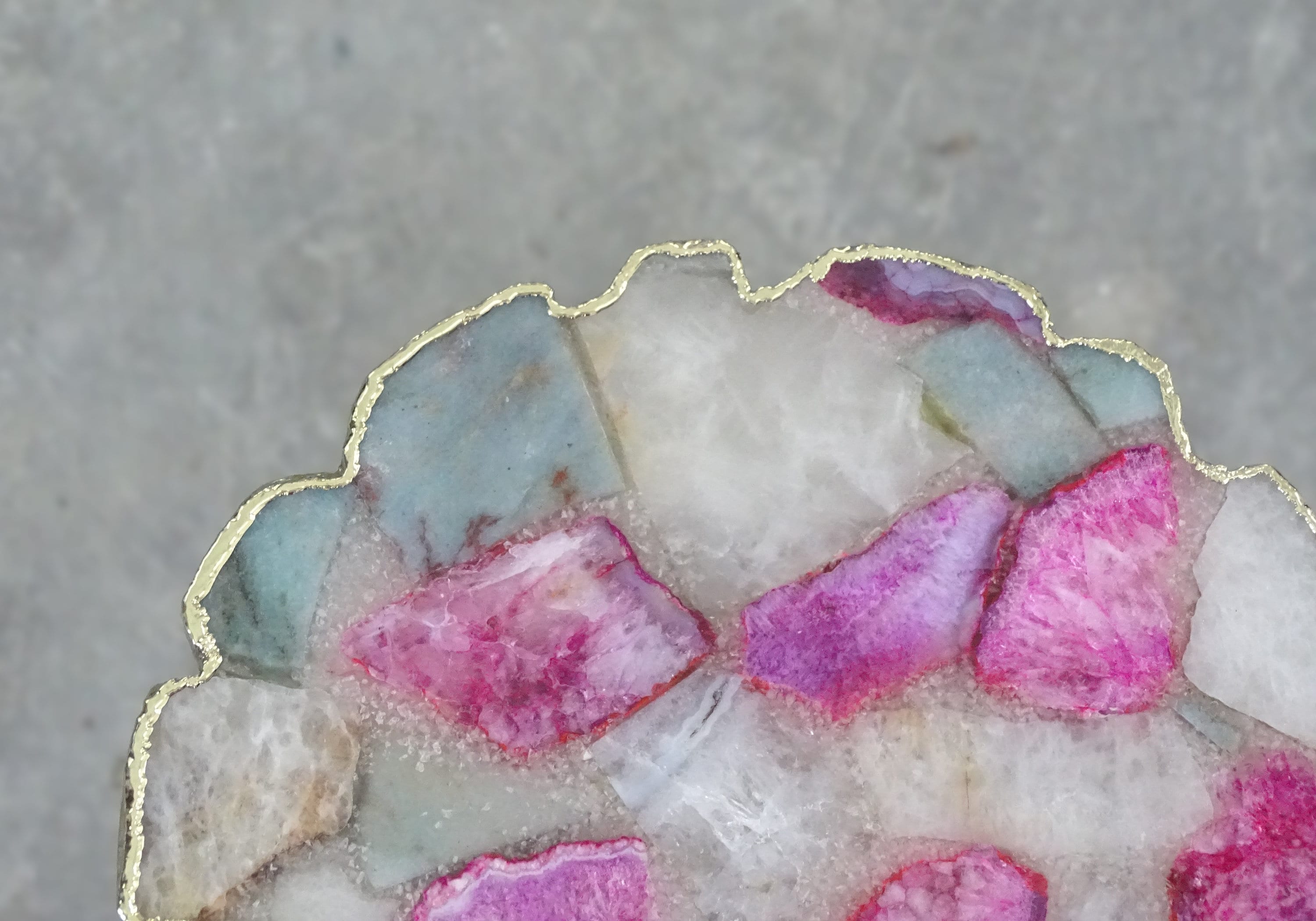 Mix Agate Drink Table With Single Leg Stand Agate Drink Table | Etsy