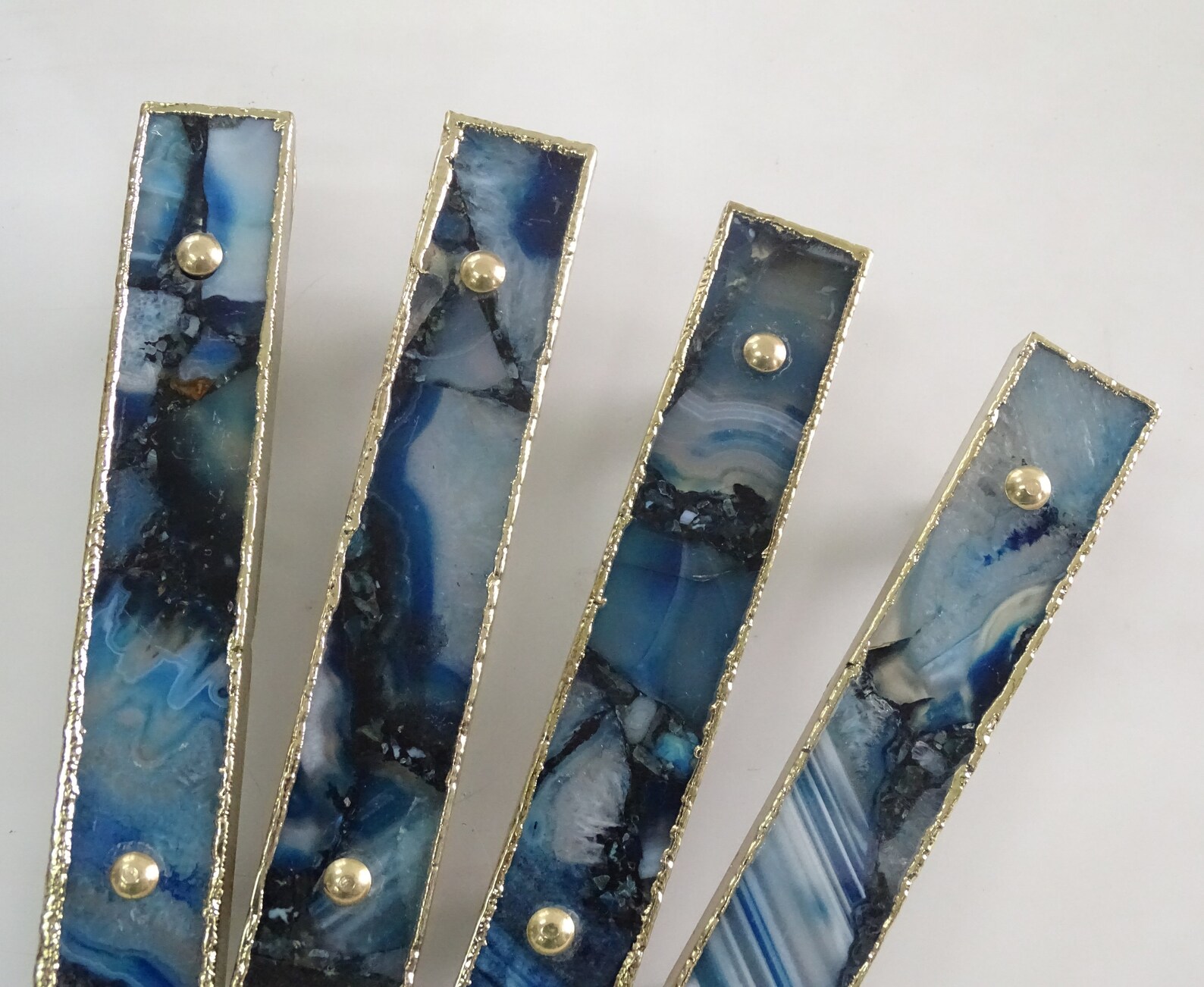 Blue Agate Handle/pull Interior Decorative Handle Cabinet - Etsy