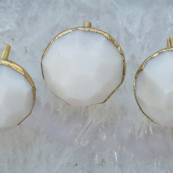 White Gold Knobs - Etsy