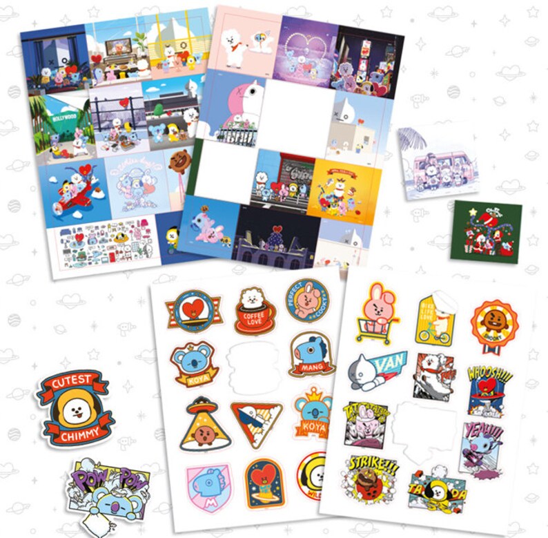 BT21 Coloring Book 1 Set 2 Books - Etsy