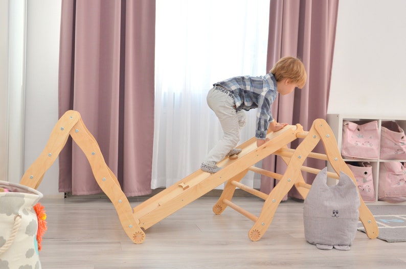 Set 2in1 Large Climbing Triangle Sliding Ramp / | Etsy