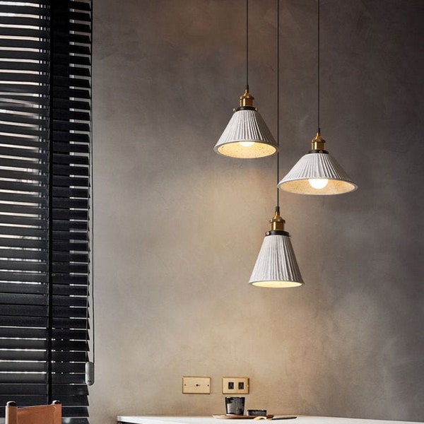 Plaster Pendant Light - Etsy