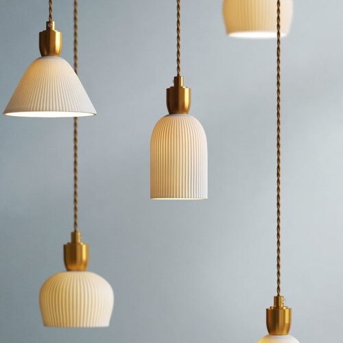 Lighting. Chandelier Lighting. Ceramic Hanging Light. Ceiling - Etsy