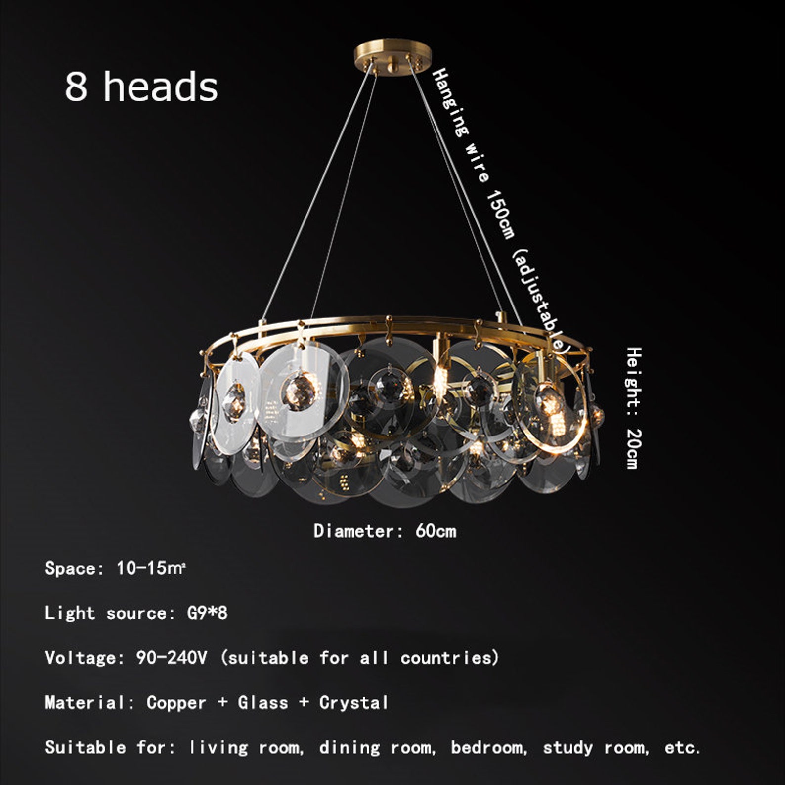 Chandelier Lighting Pendant Light Modern Fixture Ceiling - Etsy