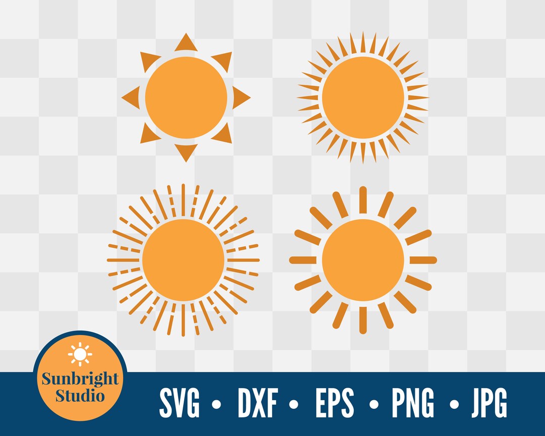 Sun Set Instant Digital Download, Svg, Dxf, Eps, Png, Jpg, Cut Files ...