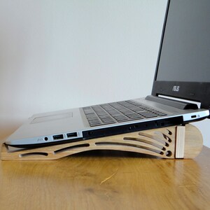 Solid Wood Walnut Laptop Stand for Desk. Oil and Wax Finish. 13-16 ...