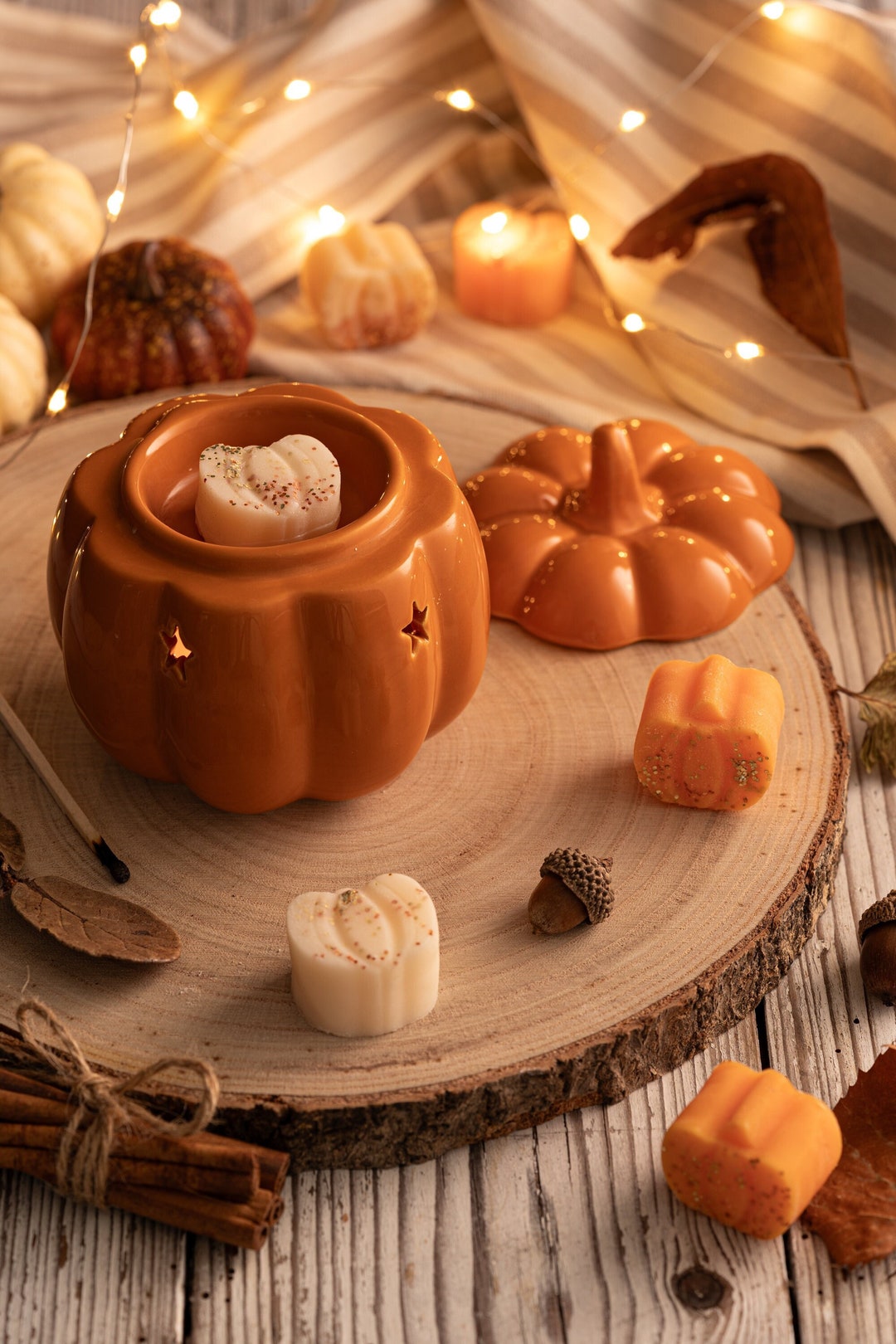 Pumpkin Wax Melt Warmer Burner / Pumpkin Spice Wax Melts / Autumn Home ...