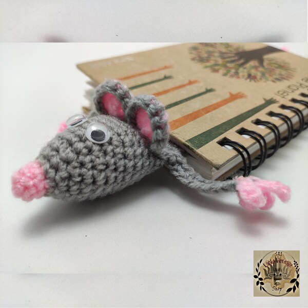 Crochet Rat Bookmark - Etsy