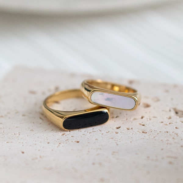 Water Signet Ring - Etsy