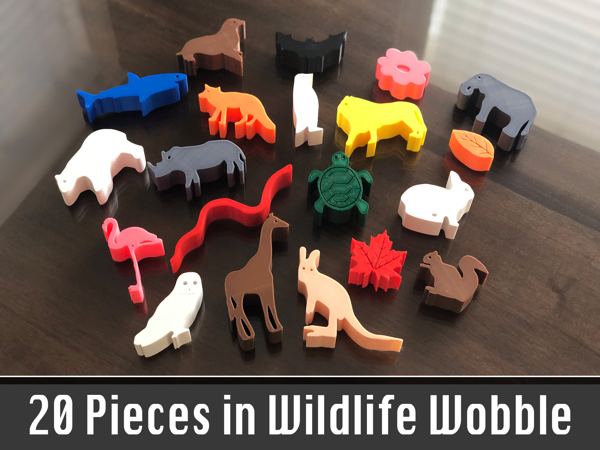 Wildlife Wobble Balancing Game Family Games - Etsy
