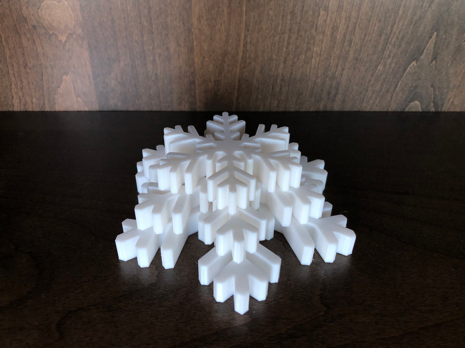 Snowflake Decor White 3d Printed Snowflake | Etsy