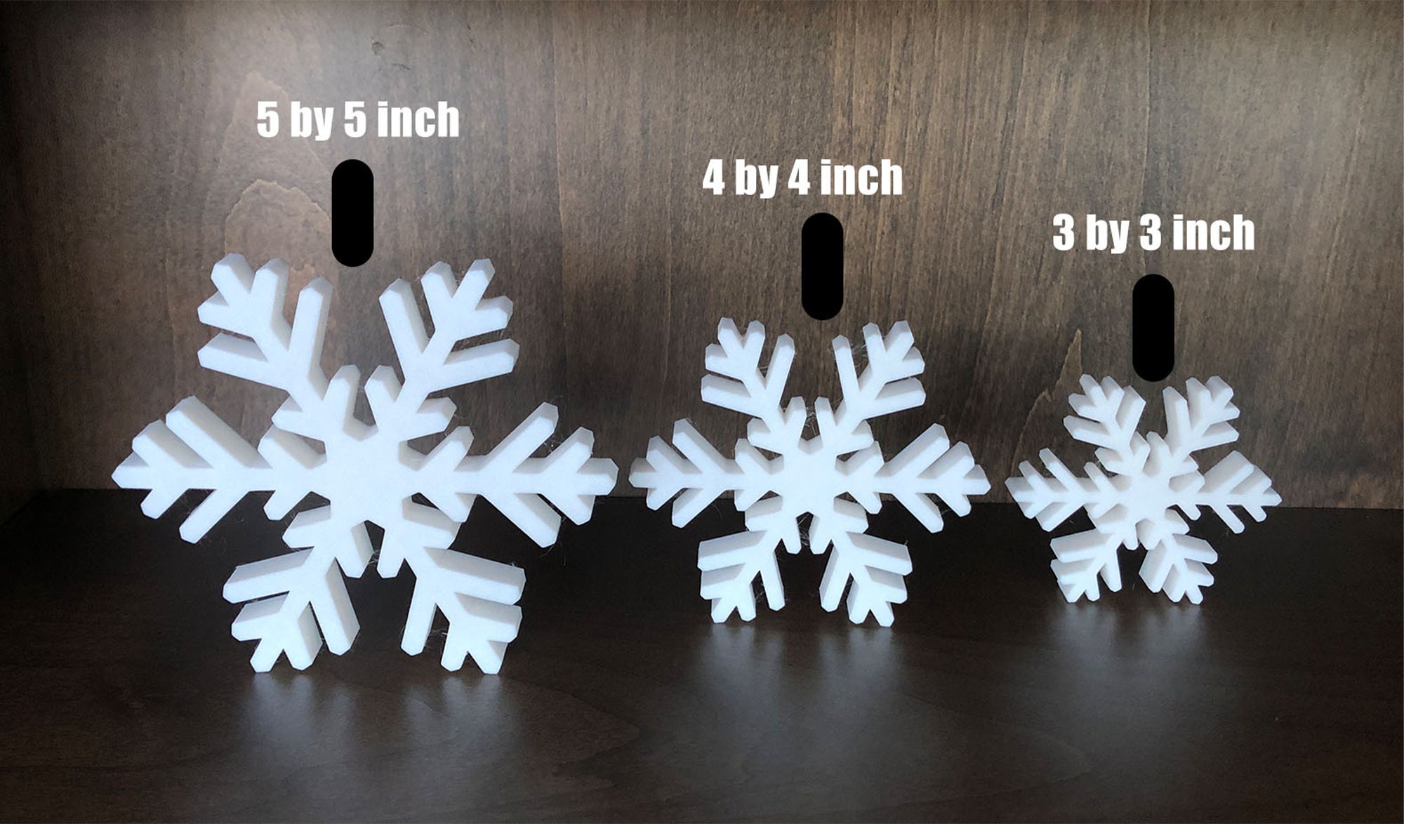 Snowflake Decor White 3d Printed Snowflake | Etsy