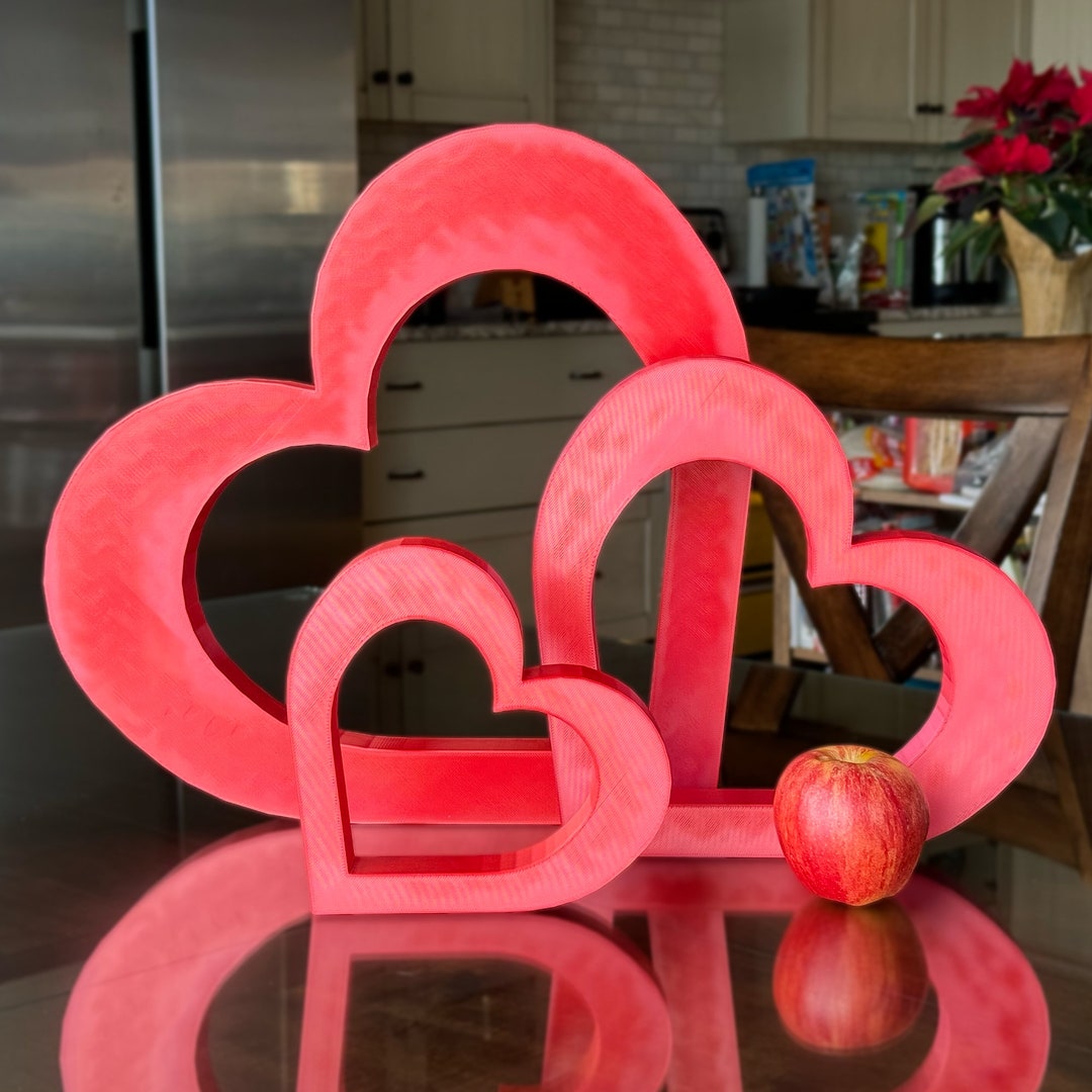 Giant Centerpiece Heart Decor - Valentine's Day Decor - 3D Printed ...