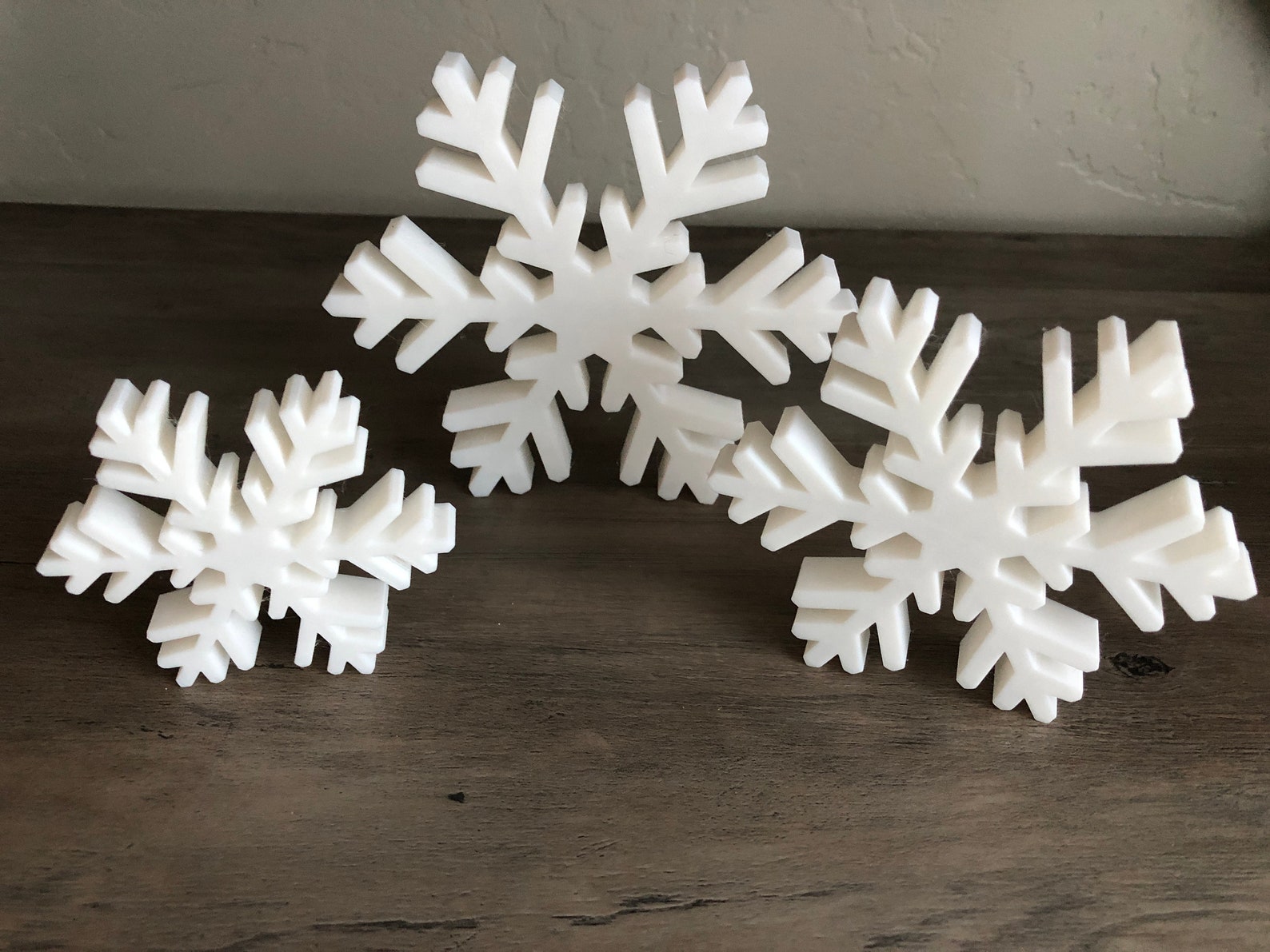 Snowflake Decor White - 3d Printed Snowflake - Etsy