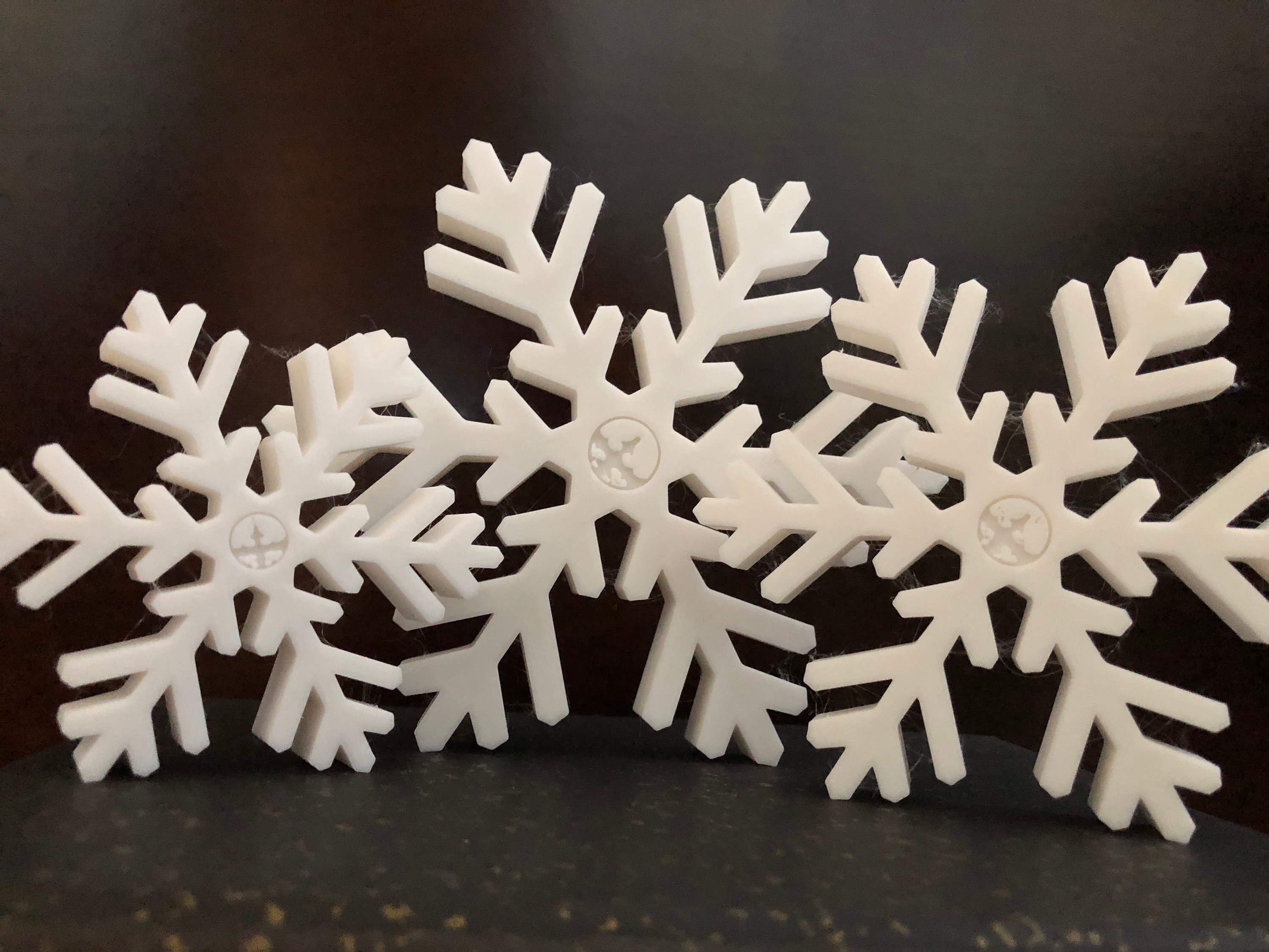 Snowflake Decor White 3d Printed Snowflake | Etsy