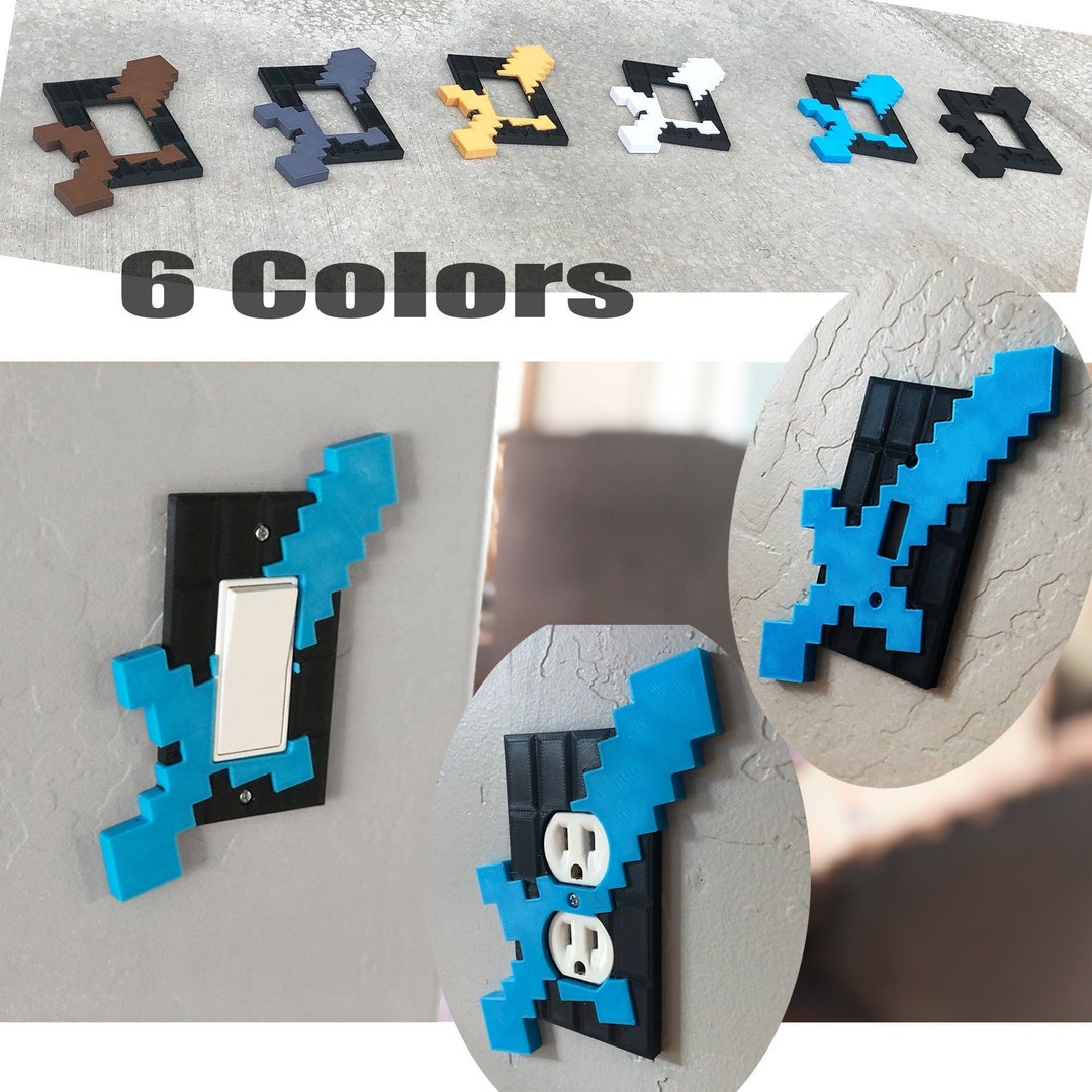 Minecraft Sword Swichplate/outlet Cover - Etsy
