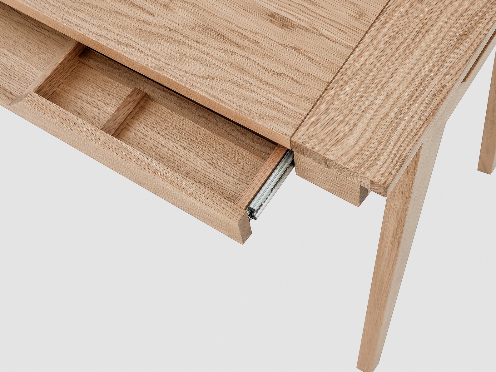 Writing Desk for Home Office | Small Desk With Drawer | Oak | Mid ...