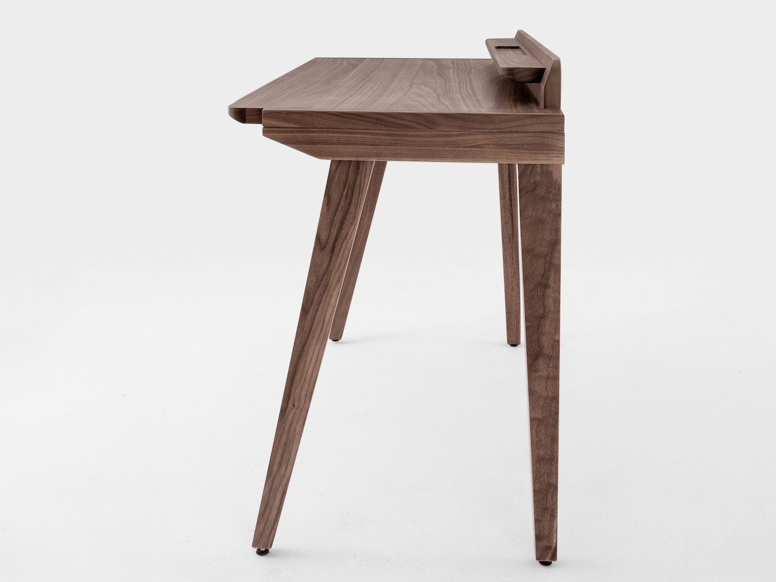 Walnut Writing Desk Minimalist Desk Laptop Computer Desk for | Etsy