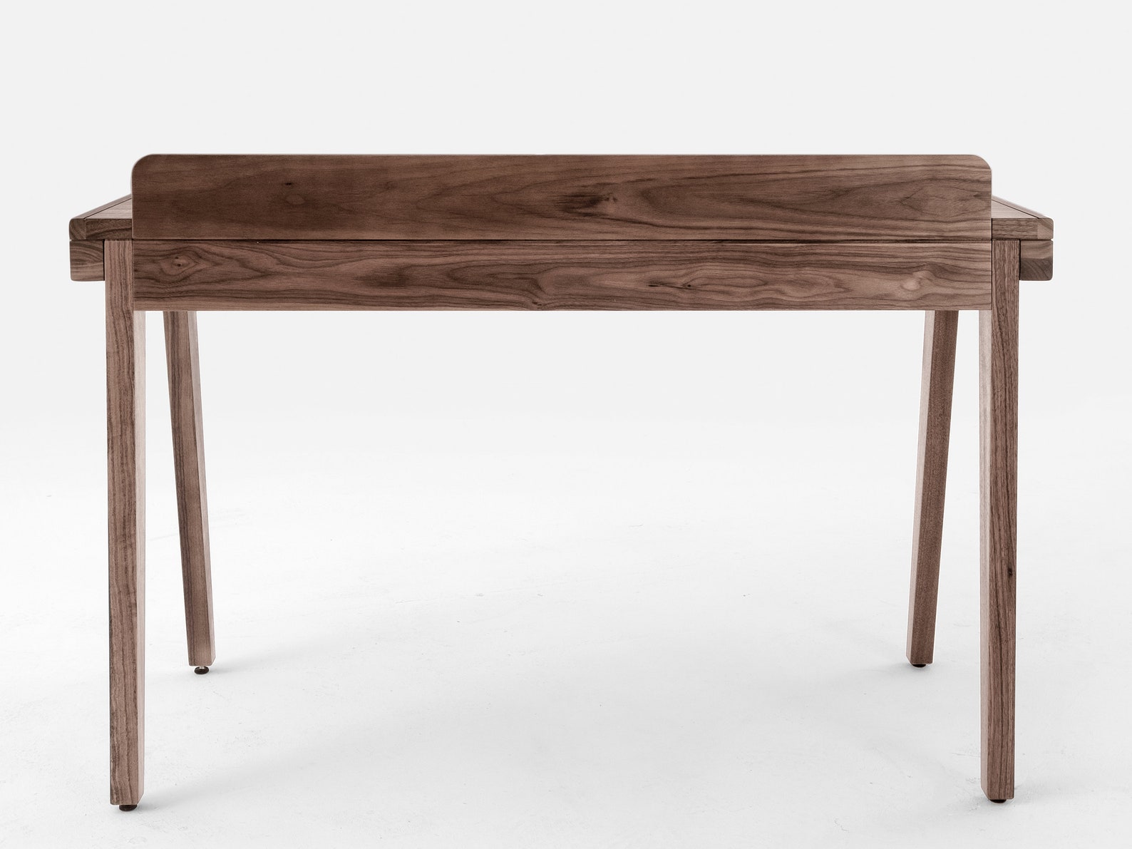 Walnut Writing Desk Minimalist Desk Laptop Computer Desk for - Etsy