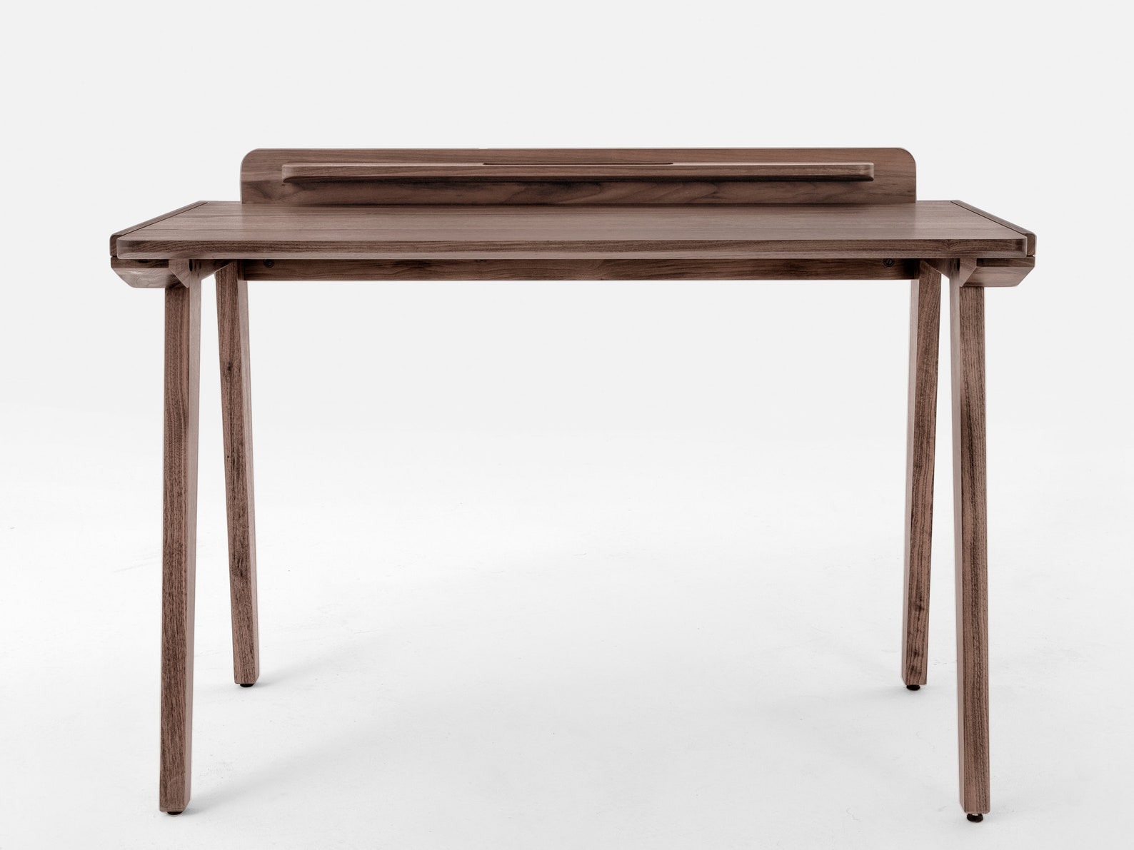 Walnut Writing Desk Minimalist Desk Laptop Computer Desk for - Etsy