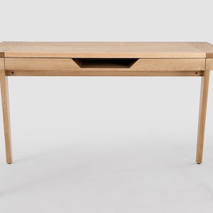 Writing Desk for Home Office | Small Desk With Drawer | Oak | Mid ...