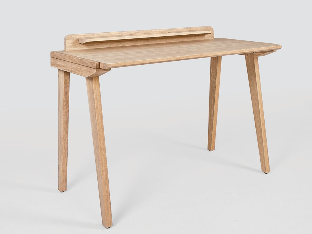 Small Desk | Writing Desk for Home Office | Wood Computer Desk | Mid ...